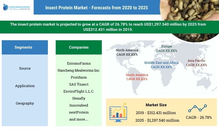 Insect Protein Market Size & Share: Industry Trends, 2020 - 2025